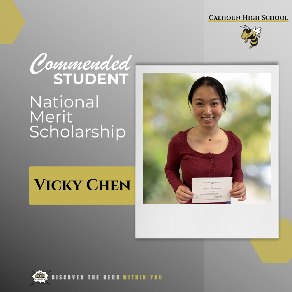 Calhoun High School Senior Vicky Chen Earns National Merit Commendation ...
